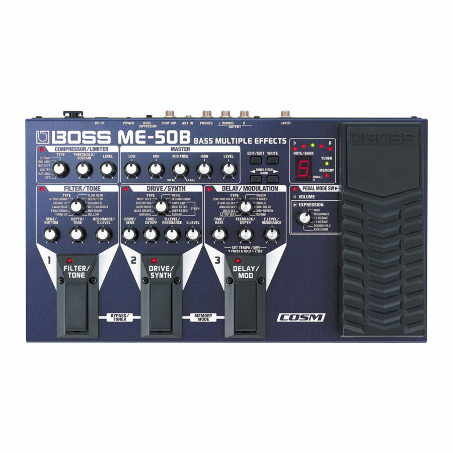 Boss ME-50B Bass Multiple Effects Pedal - Roland Musical Instruments ...